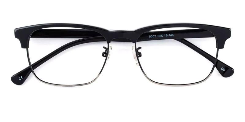 Joseph - Browline Black Frames Glasses | ABBE Glasses