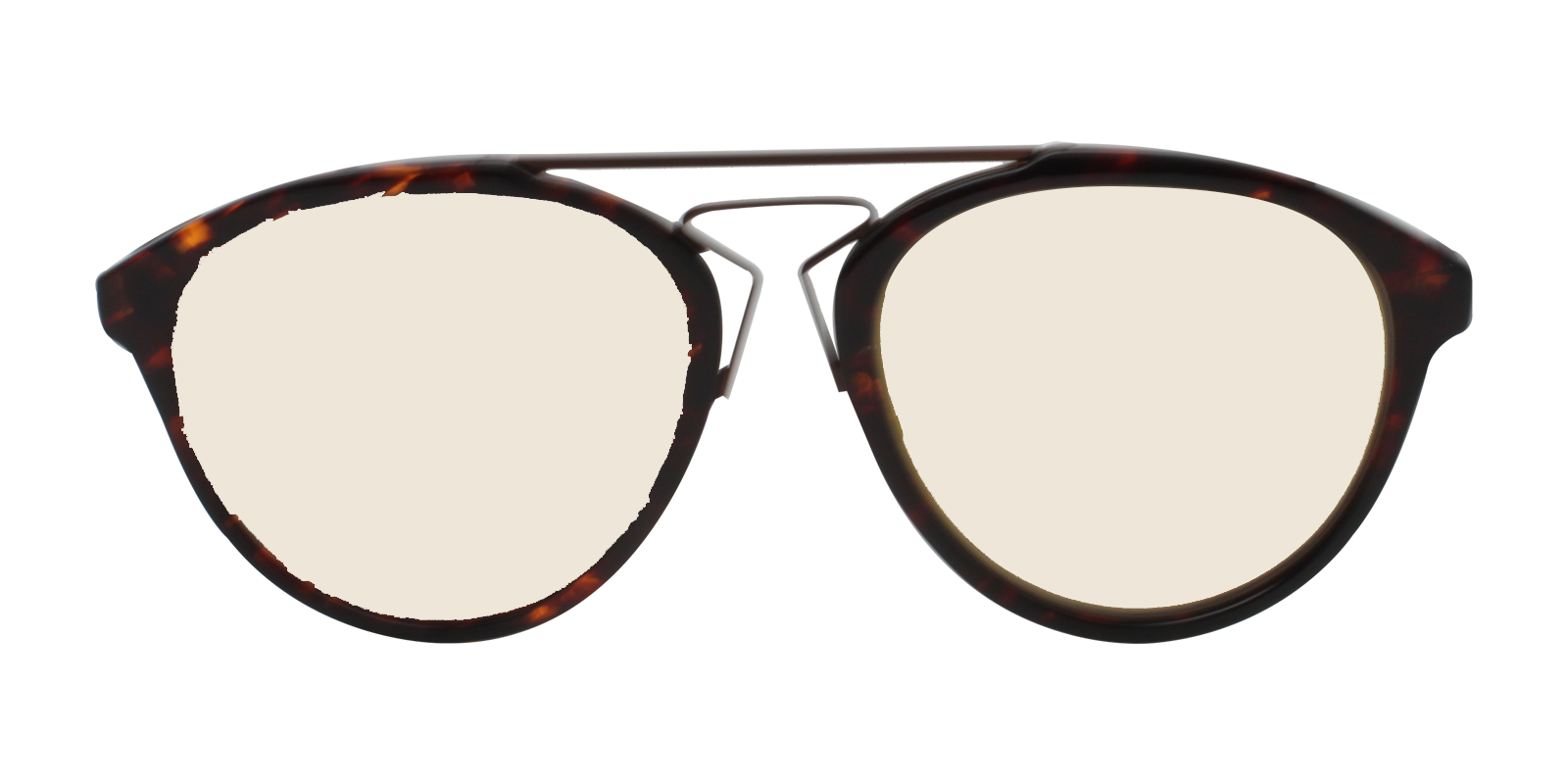 Madeline Stylish Aviator Glasses & Sunglasses, Tortoise Shell Frames ...
