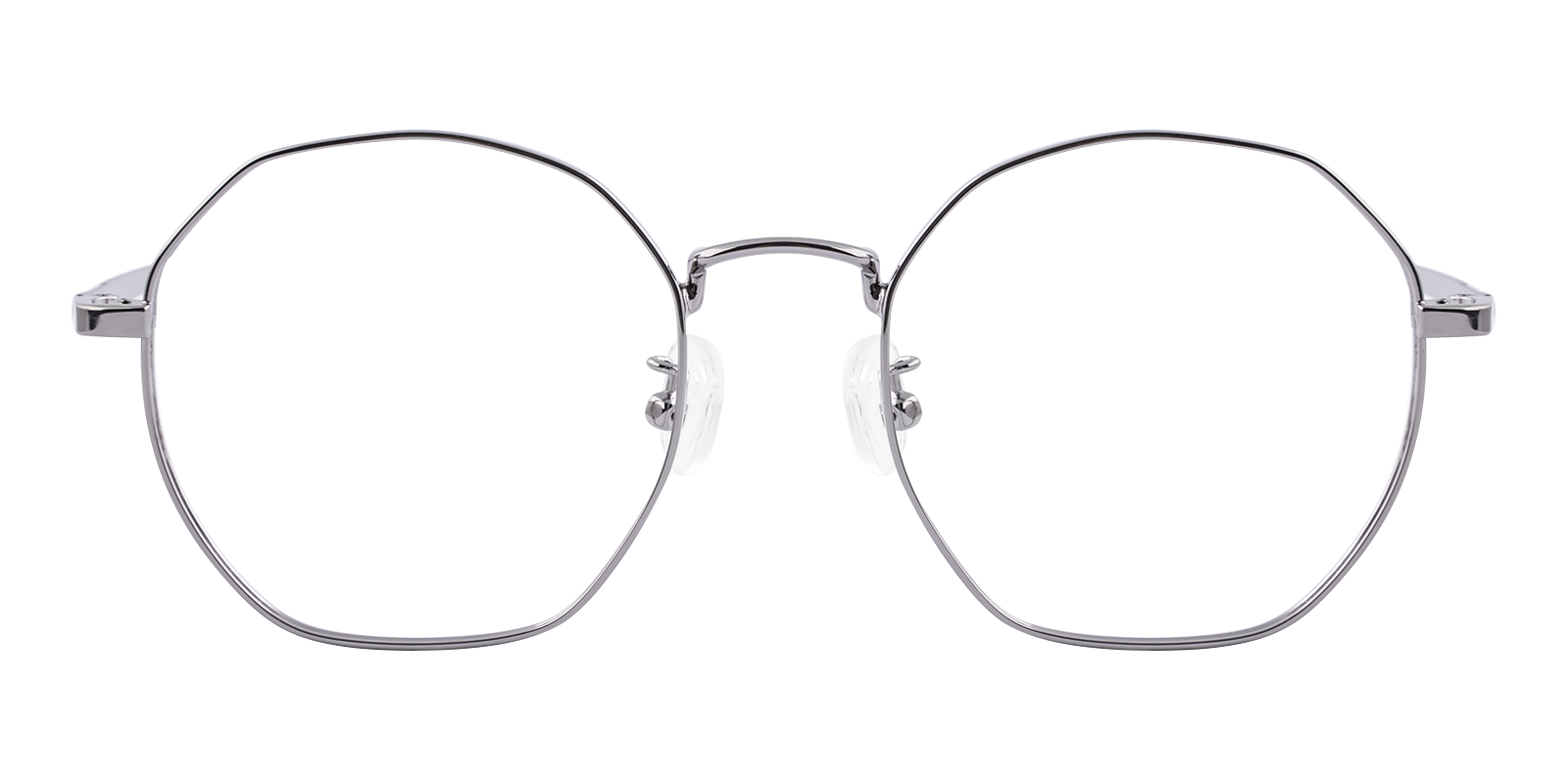Kawk - Geometric Silver Frames Glasses | ABBE Glasses