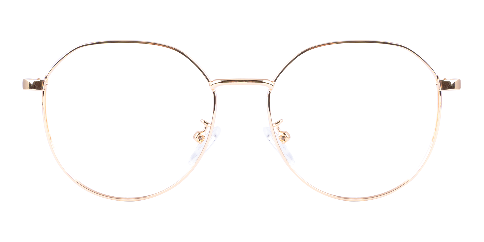 Lossious - Geometric Gold Eyeglasses Frame | ABBE Glasses